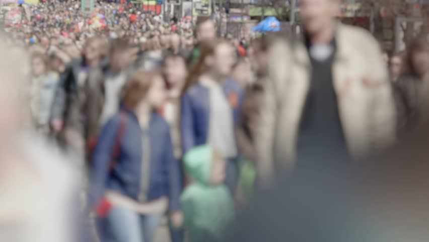 time lapse motion blur thick crowd Stock Footage Video (100% Royalty ...