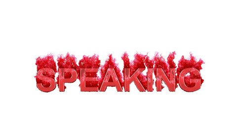 Text Speaking Burns Dark Fire On Stock Footage Video (100% Royalty-free ...