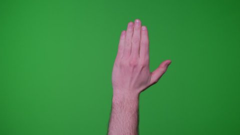 Hand Gestures Pack On Green Screen Stock Footage Video (100% Royalty ...