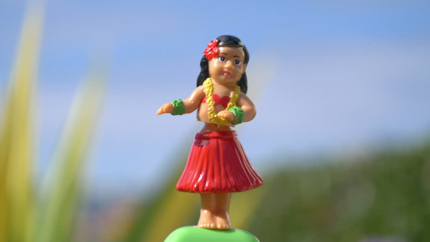 Professional Video Traditional Hula Dancer Souvenir Stock Footage Video ...