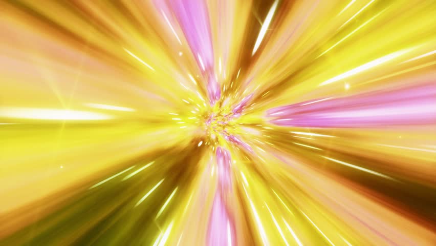 Seamless Loop Interstellar Travel Through Yellow Stock Footage Video 100 Royalty Free