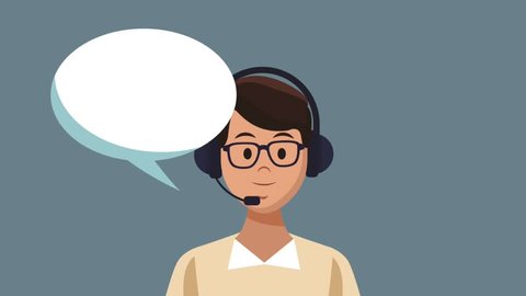 Call Center Customer Service Hd Animation Stock Footage Video (100% ...
