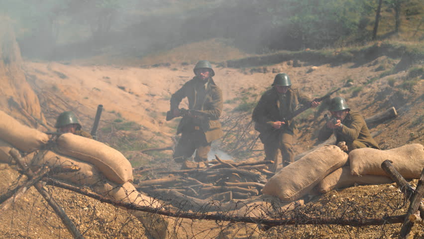 Ww2 Soldiers On the Battlefield, Stock Footage Video (100% Royalty-free ...