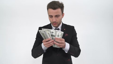 Suspicious Greedy Man Grabbing Money Stock Photo 651779923 | Shutterstock