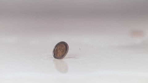 slow motion coconut explosion splashes milk Stock Footage Video (100% ...