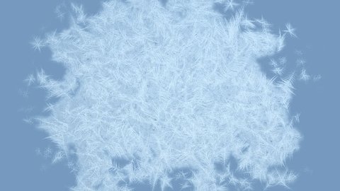 Ice Freezing Animation Screen Borders Center Stock Footage Video (100% ...