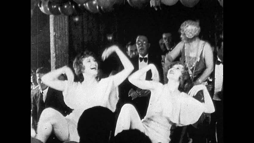 1920s Two Women Dance Unison Nightclub Stock Footage Video (100% ...
