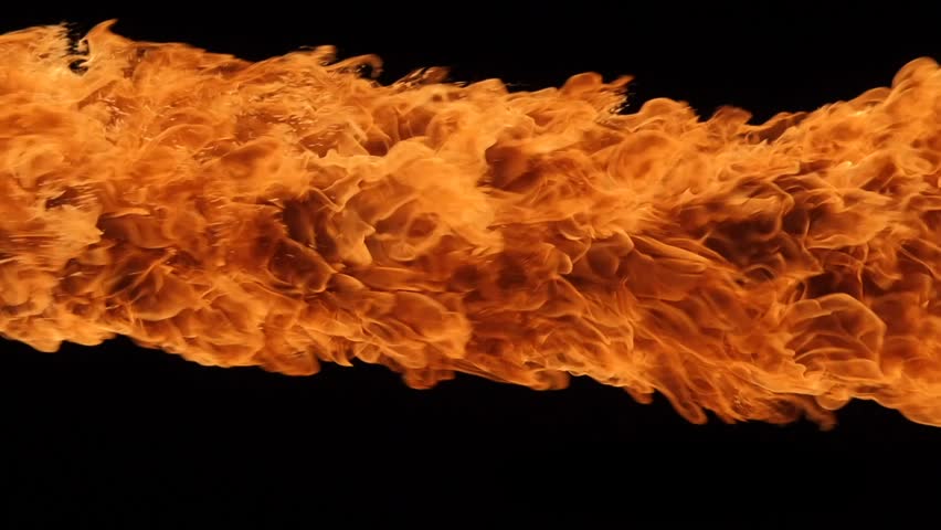 fire explosion isolated on black background Stock Footage Video (100% ...