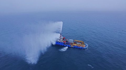 oil rig accident collapsed platform lifeboats Stock Footage Video (100% ...