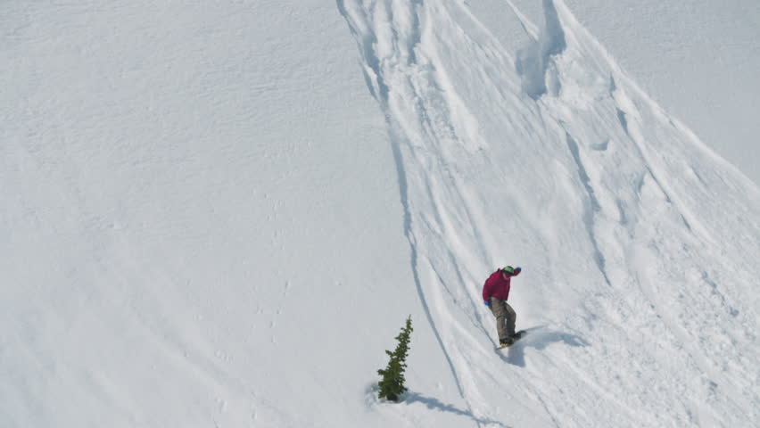 Snowboarding Professional Snowboard Athlete Big Stock Footage Video ...