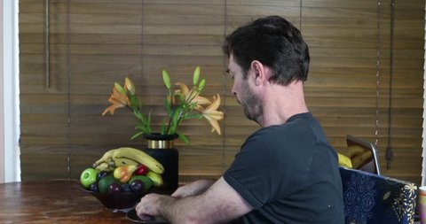 Man Pretending Eat Weirdly Stock Footage Video (100% Royalty-free ...