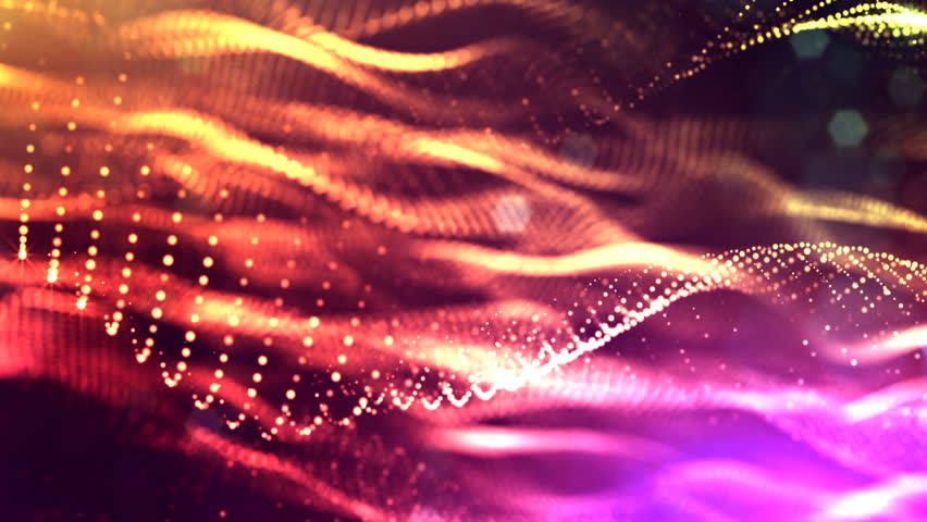 3d Render Loop Animation Glow Particles: video de stock (totalmente ...