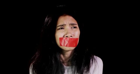 Concept Domestic Violence Kidnapping Scared Woman Stock Footage Video ...