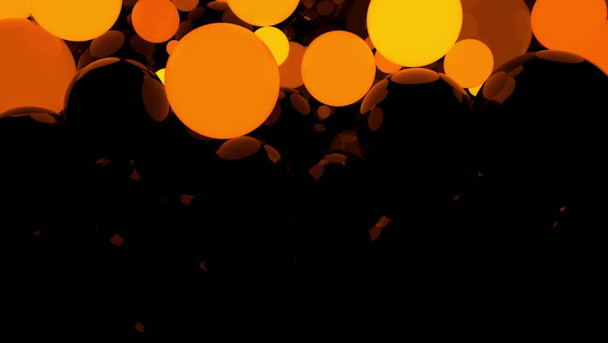 4k Orange Light Sphere Transition Stock Footage Video (100% Royalty ...