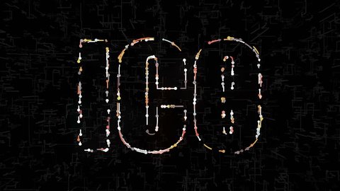 Question Mark Symbol Created Yellow Ascii Stock Footage Video (100% ...