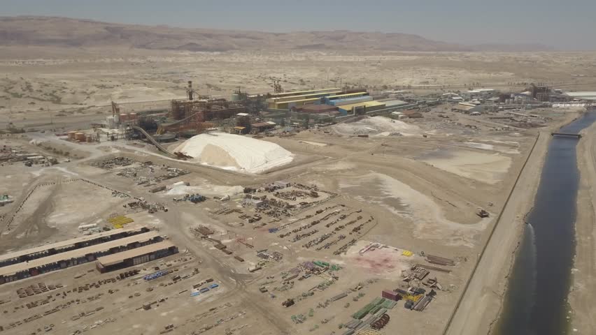 Huge Factory Near Dead Sea, Stock Footage Video (100% Royalty-free ...