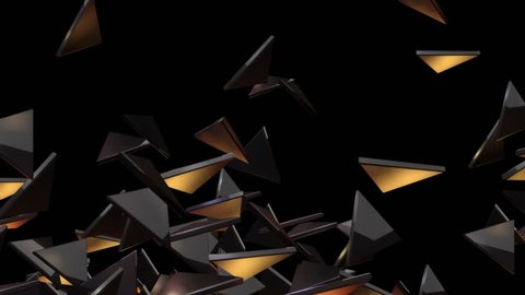 4k Abstract 3d Triangle Glass Shard Stock Footage Video (100% Royalty ...