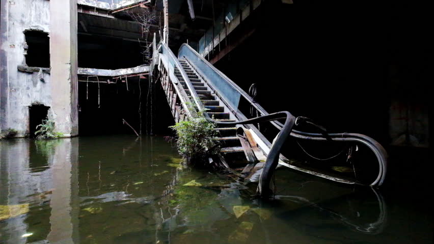 Dramatic Video of Damaged Escalators Stock Footage Video (100% Royalty ...