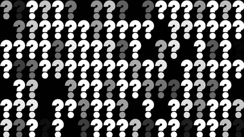 Many Question Marks Blinking Seamless Loop Stock Footage Video (100% ...
