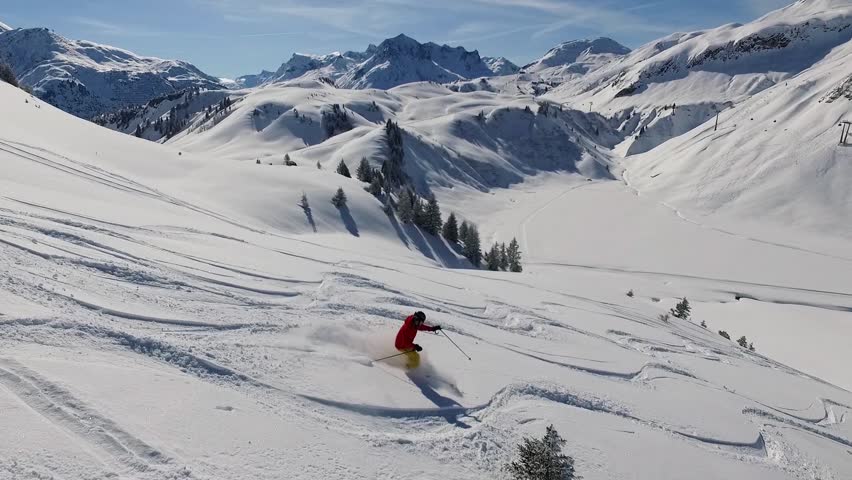 skiing german alps Stock Footage Video (100% Royalty-free) 1011663518 ...