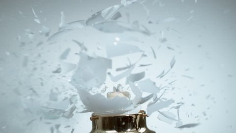 glass vase shattering super slow motion Stock Footage Video (100% ...