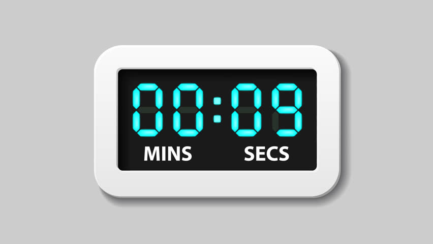 blue glowing digital countdown timer Stock Footage Video (100% Royalty ...