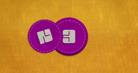 Countdown Stopmotionanimation 5 Seconds Felt Texture Stock Footage ...