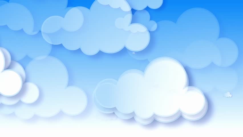 dream clouds kids cartoon Stock Footage Video (100% Royalty-free ...