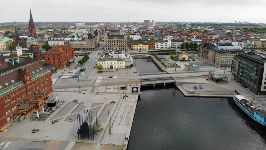 The Aerial View of Central Malmo image - Free stock photo - Public ...