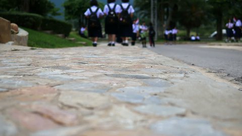 High School Students Going Back Home Stock Footage Video (100% Royalty ...