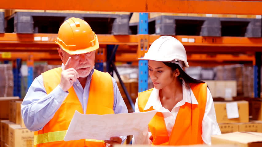 The Engineer Talking to Project Stock Footage Video (100% Royalty-free ...