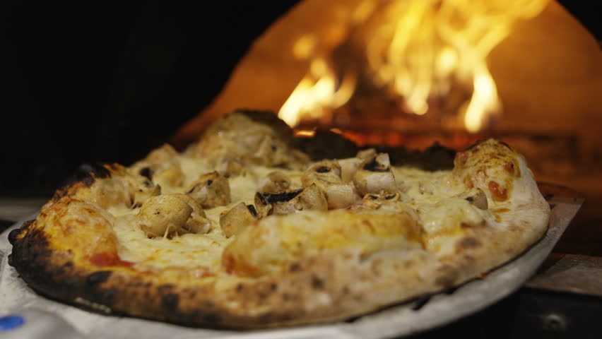 Fire in the Pizza Oven Stock Footage Video (100% Royalty-free ...