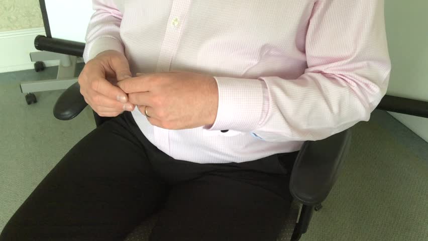 male hands gesturing during interview Stock Footage Video (100% Royalty ...