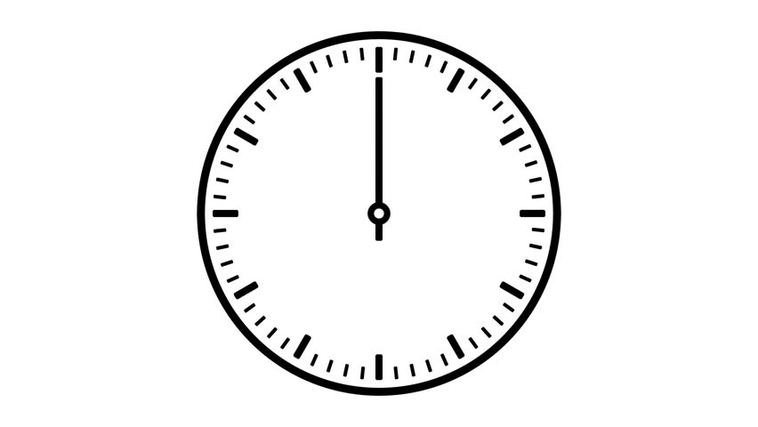 Simple Black Clock Face Seamless Stock Footage Video (100% Royalty-free ...