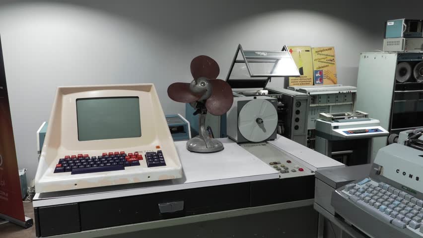 old computer turn on off green Stock Footage Video (100% Royalty-free ...