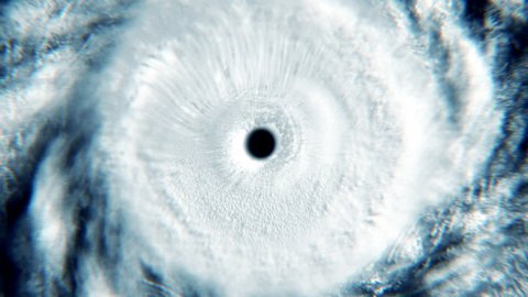 Zoom Out Tropical Cyclone 3d Animation Stock Footage Video (100% ...