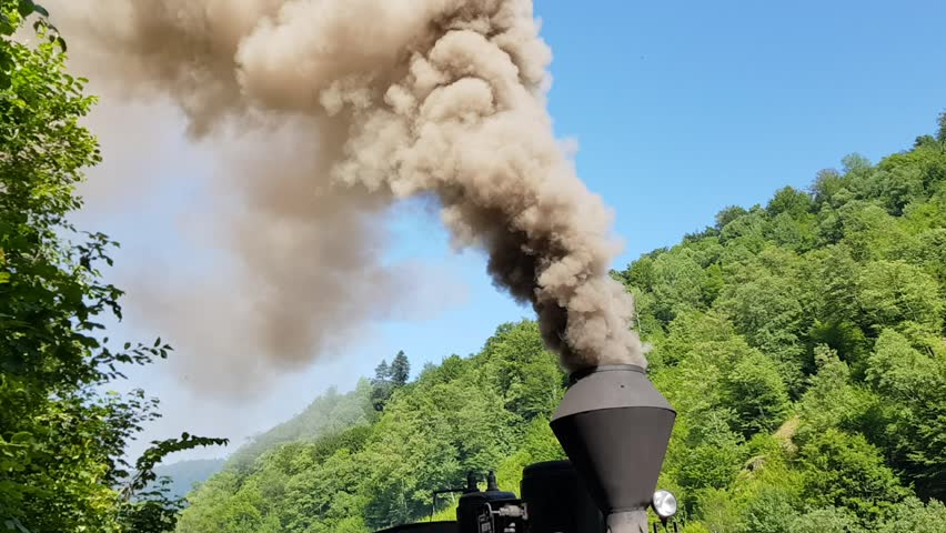 Smoke coming out of Locomotive engine image - Free stock photo - Public ...