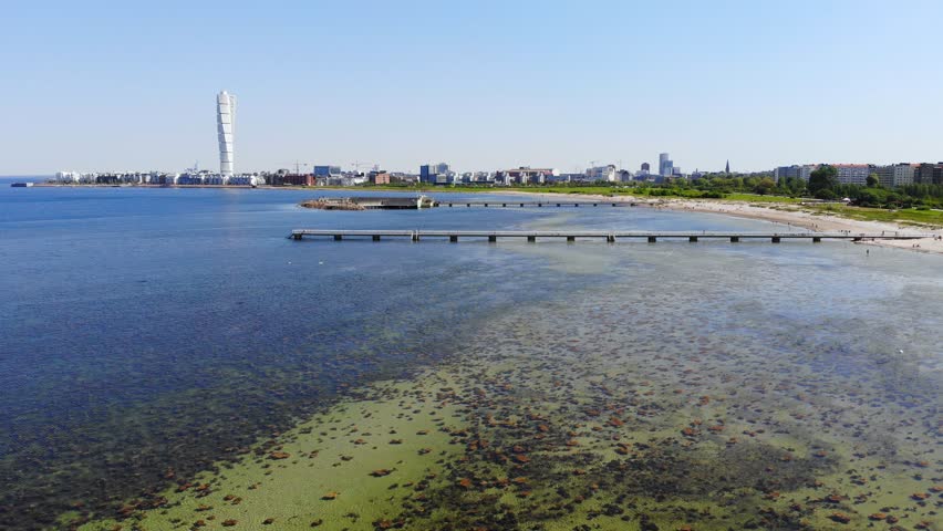 The Aerial View of Central Malmo image - Free stock photo - Public ...
