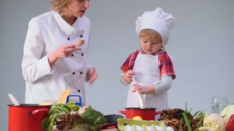 Group Young Chef Chopping Block Children Stock Vector (Royalty Free ...
