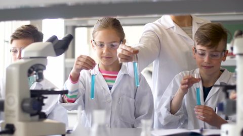 4k scientists working lab looking into Stock Footage Video (100% ...