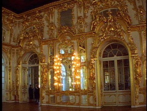 Golden Palace Golden City Castle Interior Stock Illustration 1253728918 ...