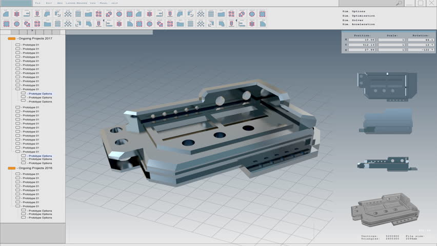 Electronic Technical Drawing Stock Video Footage - 4K and HD Video ...