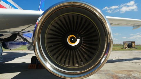 Aircraft Airplane Running Jet Engine After Stock Photo 1170520747 ...