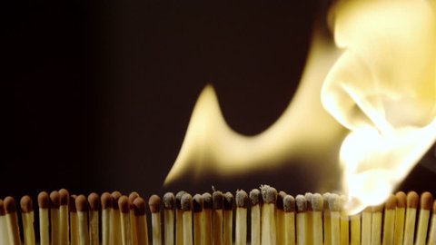 Burning Matches Raw Ultra Slow Motion Stock Footage Video (100% Royalty ...