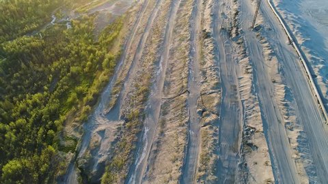 Storage Industrial Waste Concentrator Factory Aerial Stock Footage ...