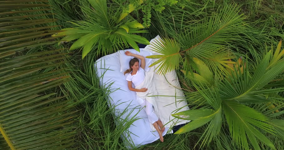 Sleeping Woman in Deep Jungle Stock Footage Video (100% Royalty-free ...