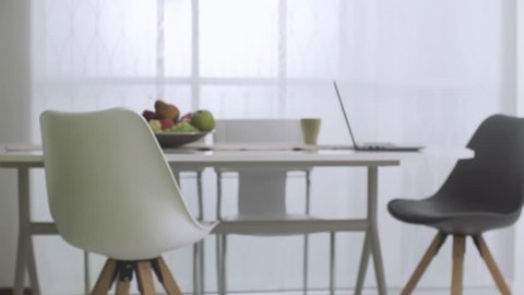 Rear View Workplace Computer Monitor Picture Stock Photo 418290094 ...