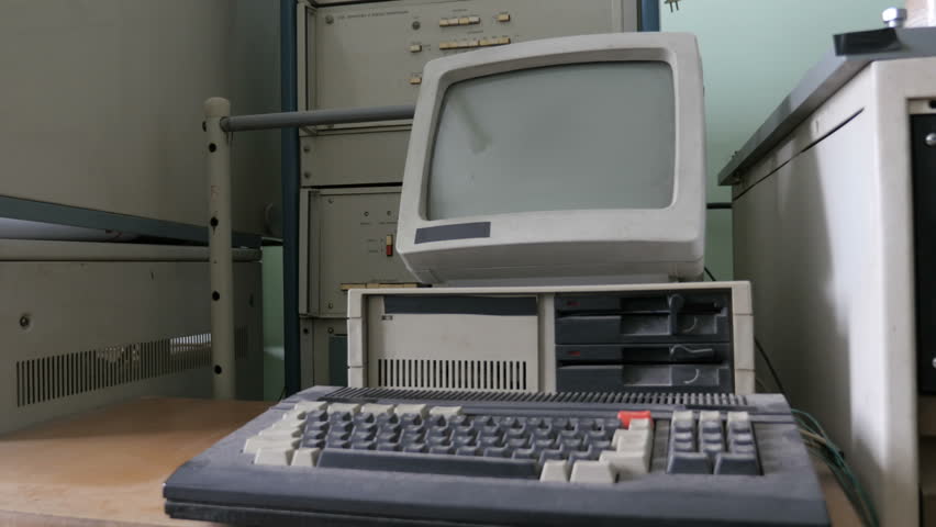 「Retro, Vintage Computer. Old-style Pc」の動画素材（ロイヤリティフリー）1012025444 ...