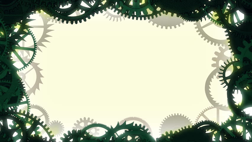vintage gears frame animated loop background: วิดีโอสต็อก (ปลอดค่า ...
