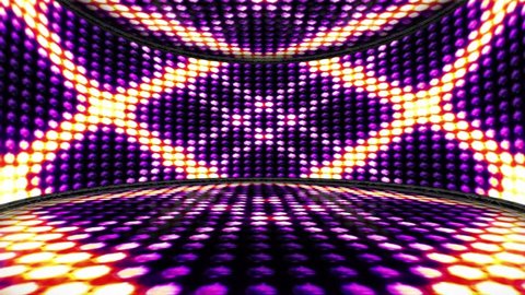 Disco Dance Lights Room Animation Rendering Stock Footage Video (100% ...
